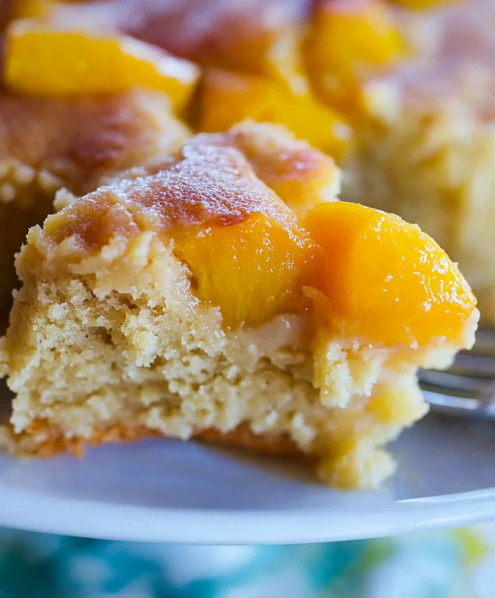 Brown Sugar Peach Cake - Best World Recipes