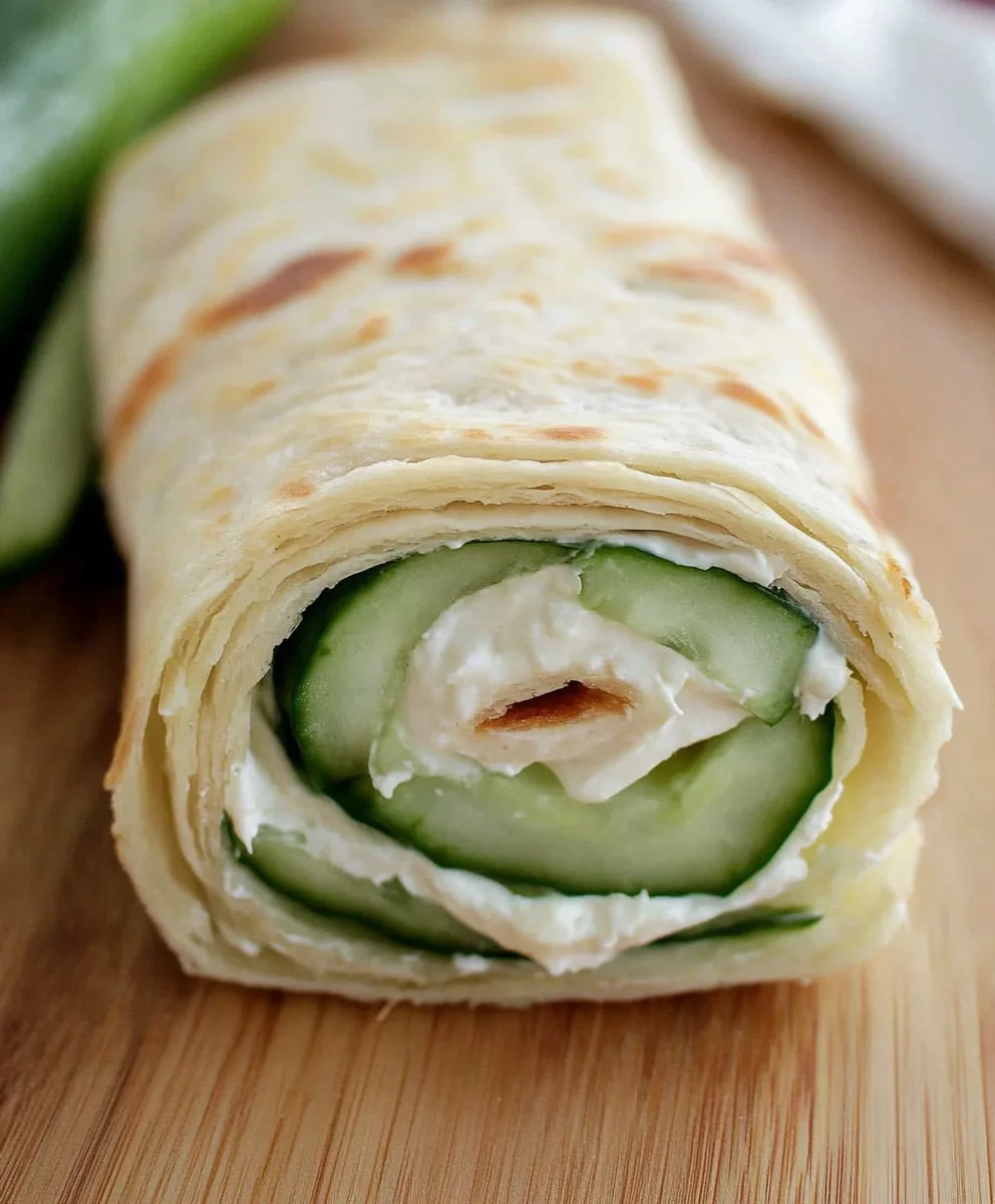 Cucumber and Cream Cheese Sandwich Rolls - Best World Recipes