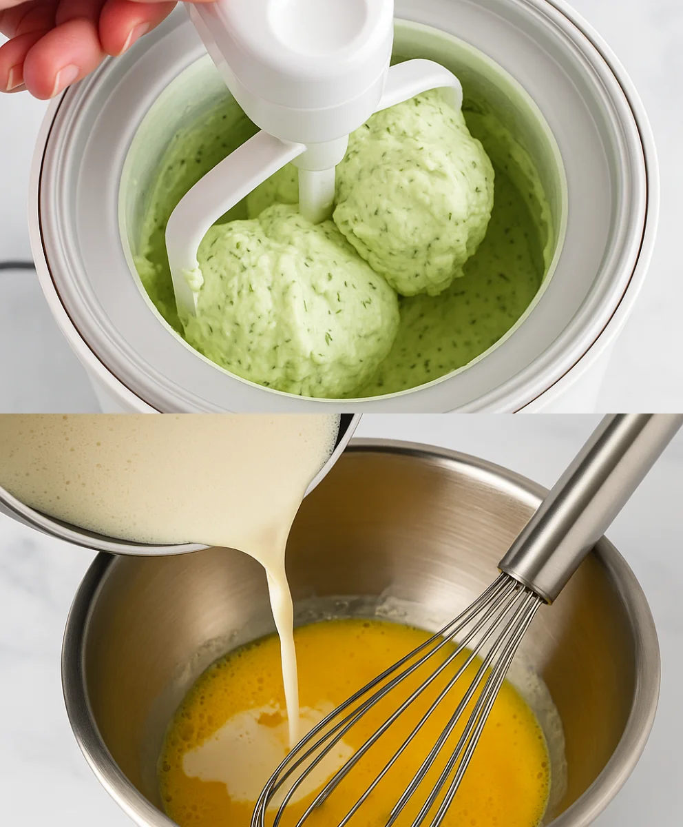 Dill Pickle Ice Cream with a Honey Drizzle - Best World Recipes