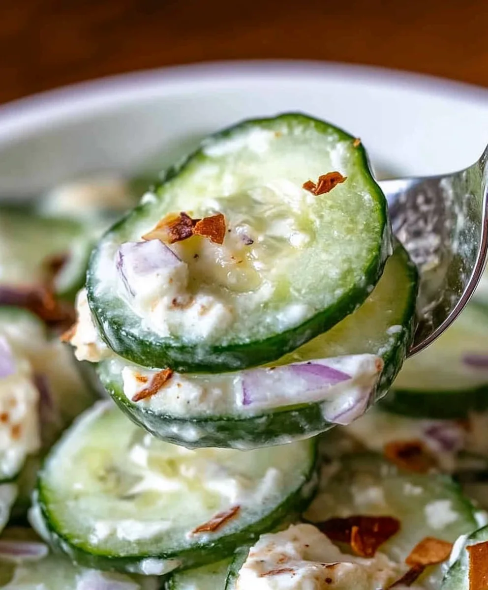 Jalapeno Popper Cucumber Salad - Best World Recipes