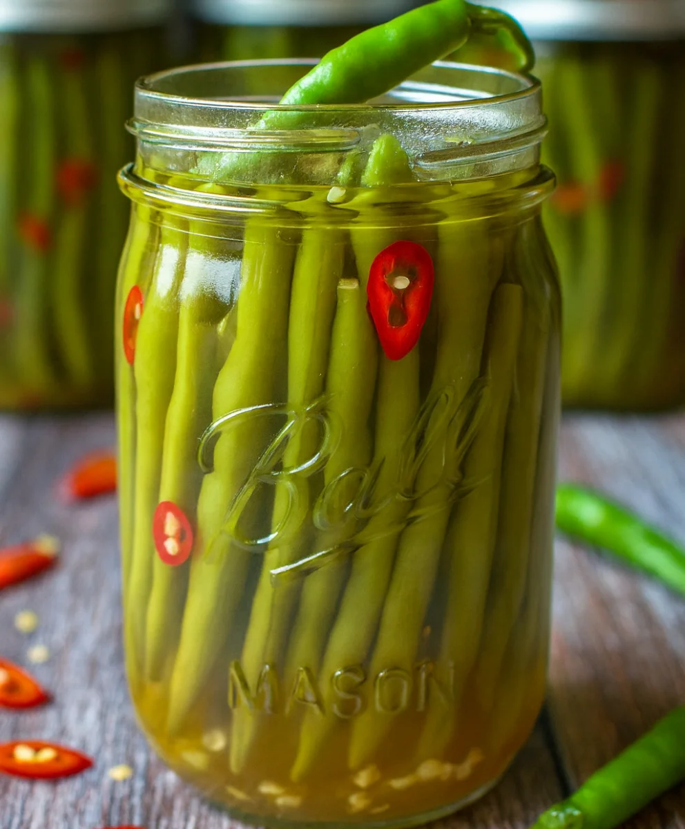 Spicy Pickled Green Beans - Best World Recipes