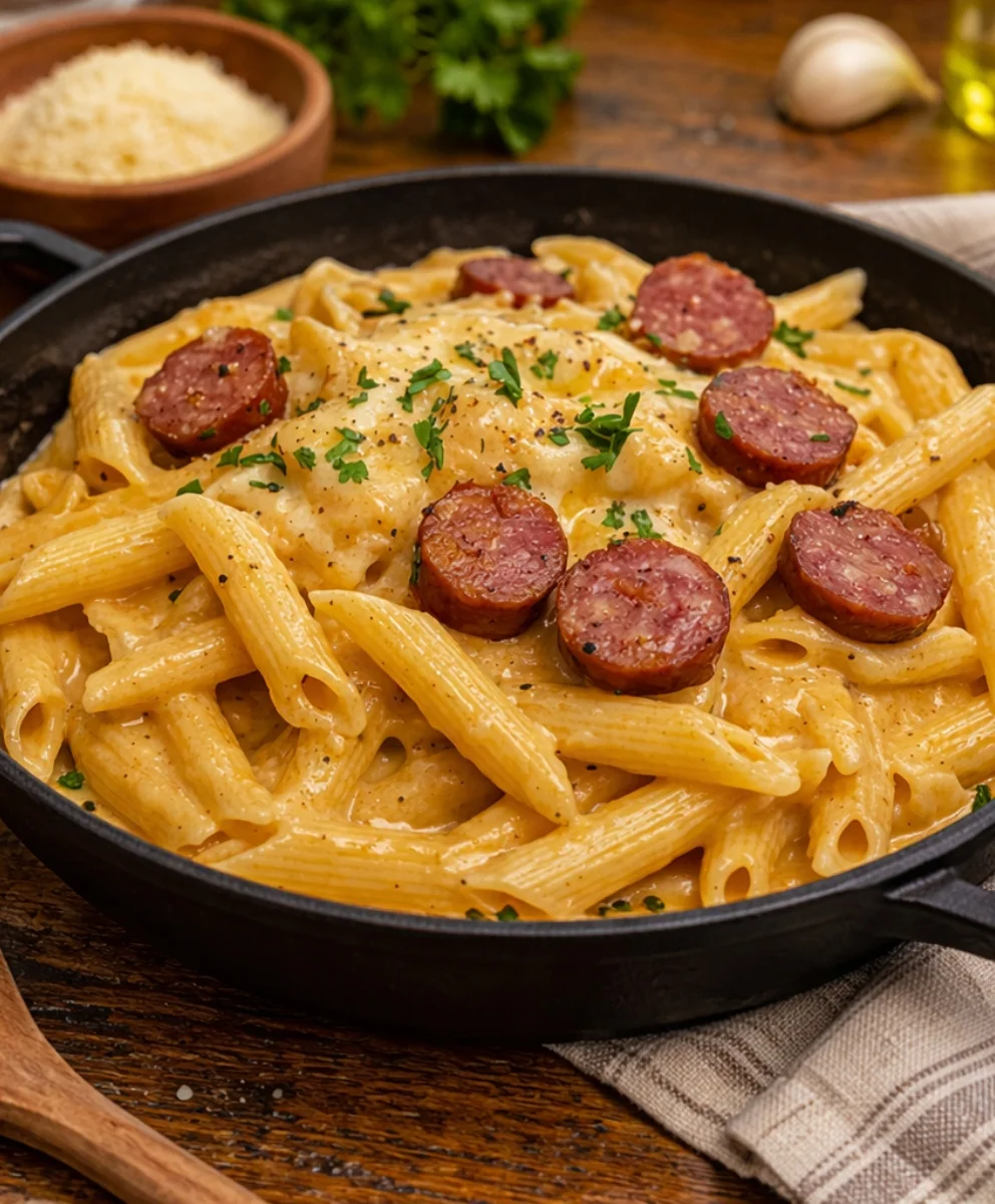 Creamy Smoked Sausage Pasta - Best World Recipes